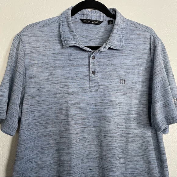 Travis Mathew | Shirts | Travis Mathew Blue With Black Heathering ...